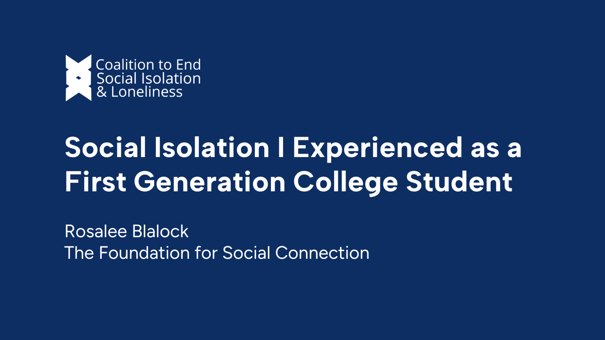 Social Isolation I Experienced as a First Generation College Student ...