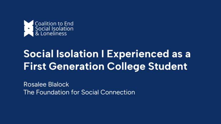 Social Isolation I Experienced as a First Generation College Student ...